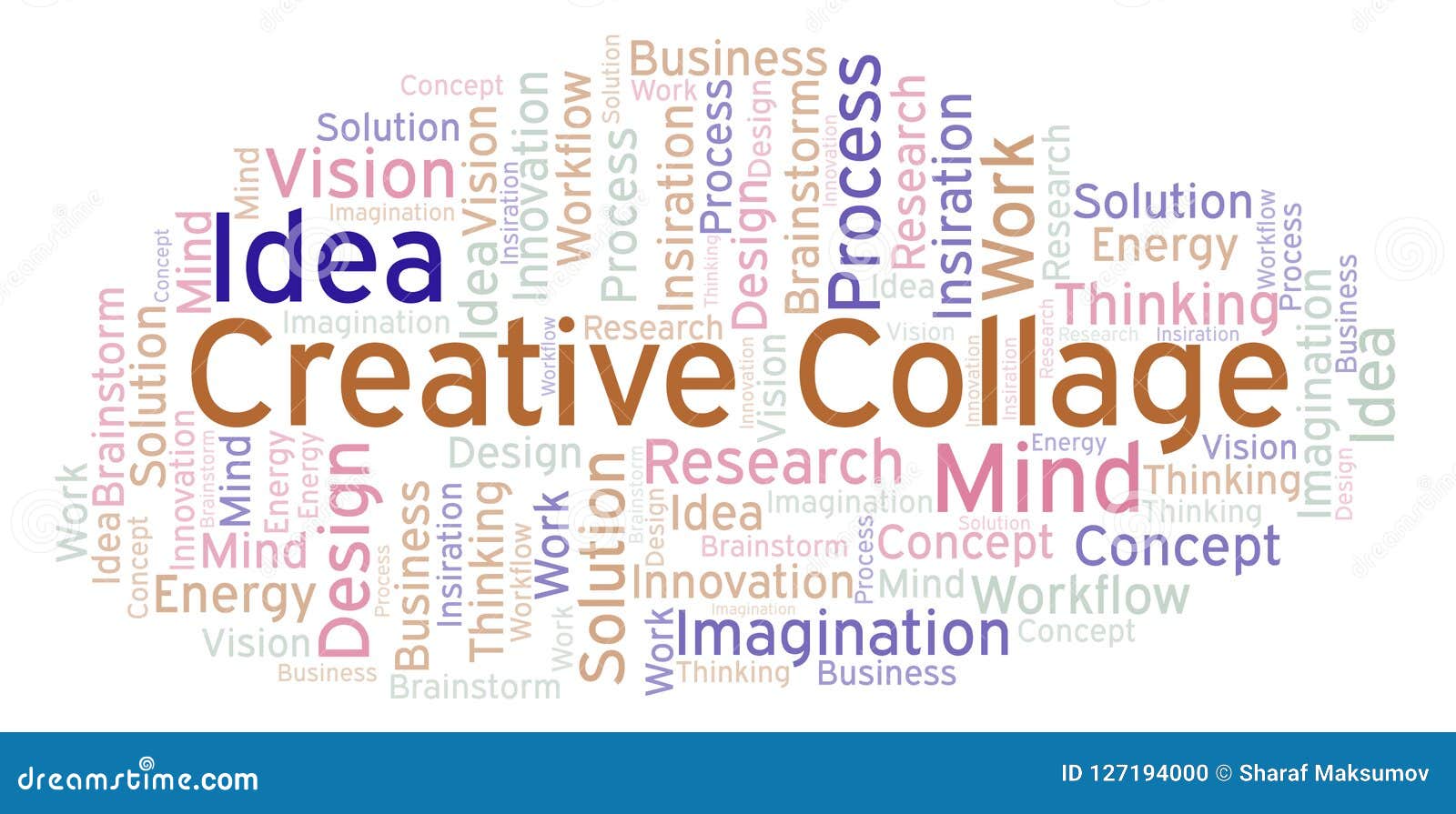 Collage Word Idea Made Of Paper Stock Image | CartoonDealer.com #132078145