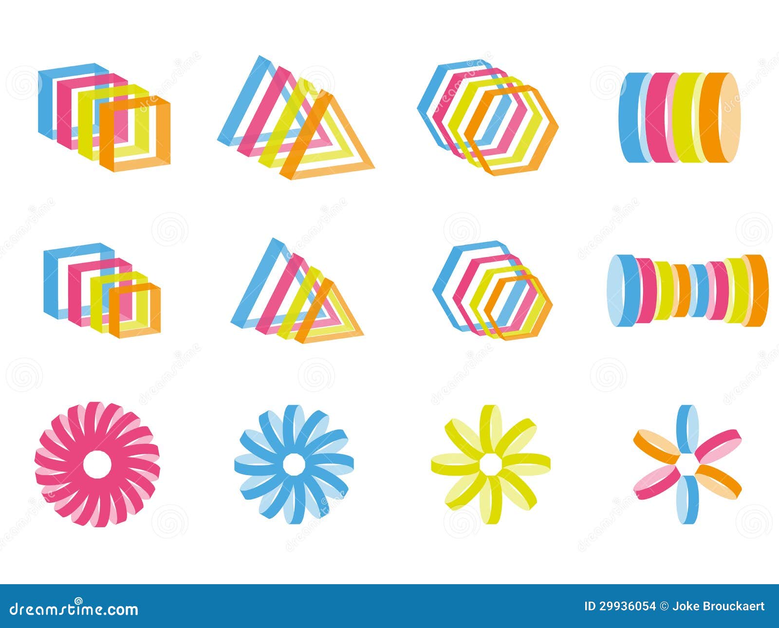 Creative Color Design Elements Stock Illustration - Illustration of ...