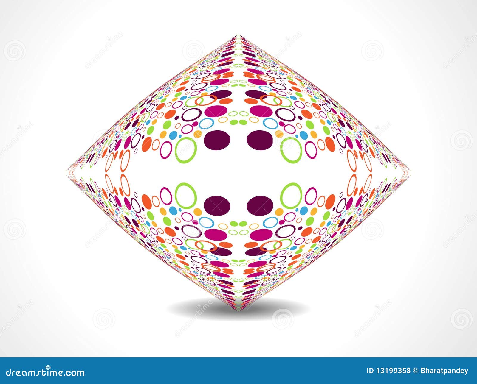 Creative Color Dotes Design Stock Vector - Illustration of artwork ...