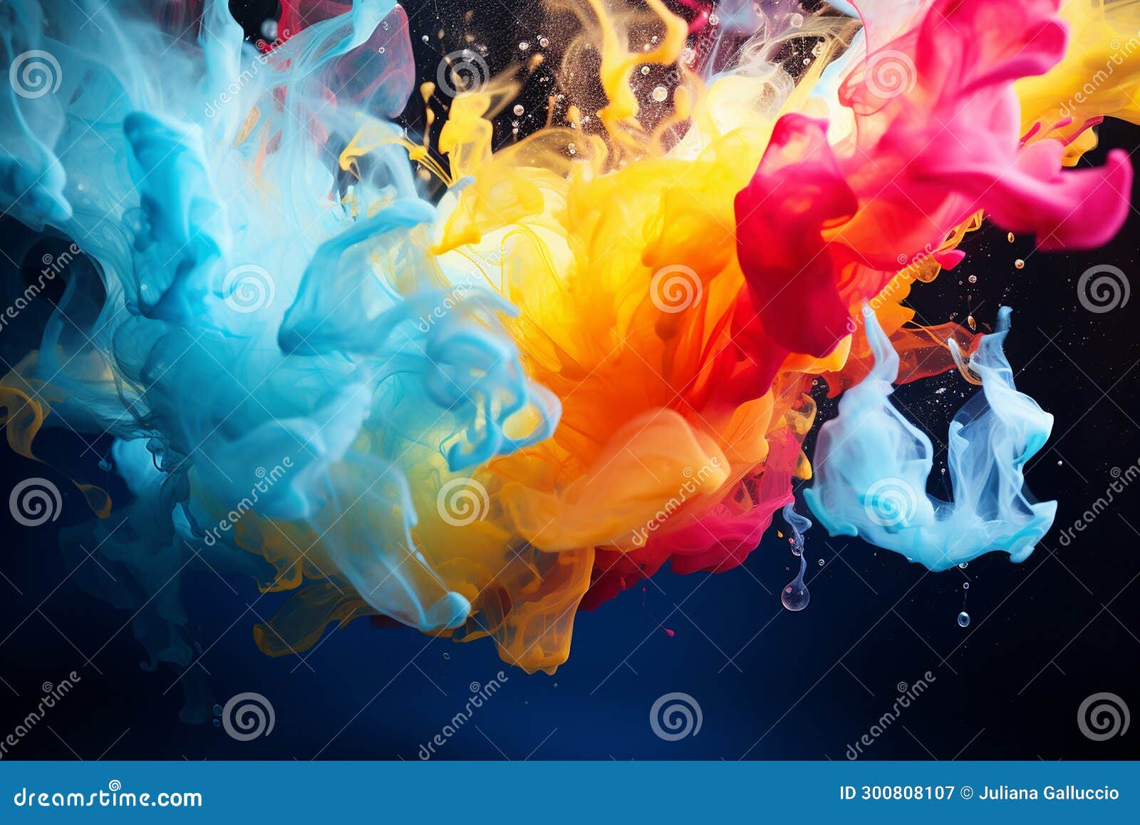 Creative Color Explosion Background Stock Illustration - Illustration ...
