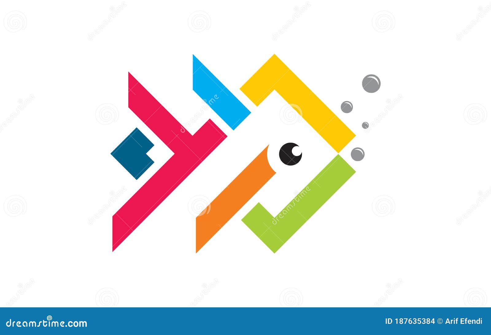 Creative of Color Fish Logo Vector Design Stock Vector - Illustration ...
