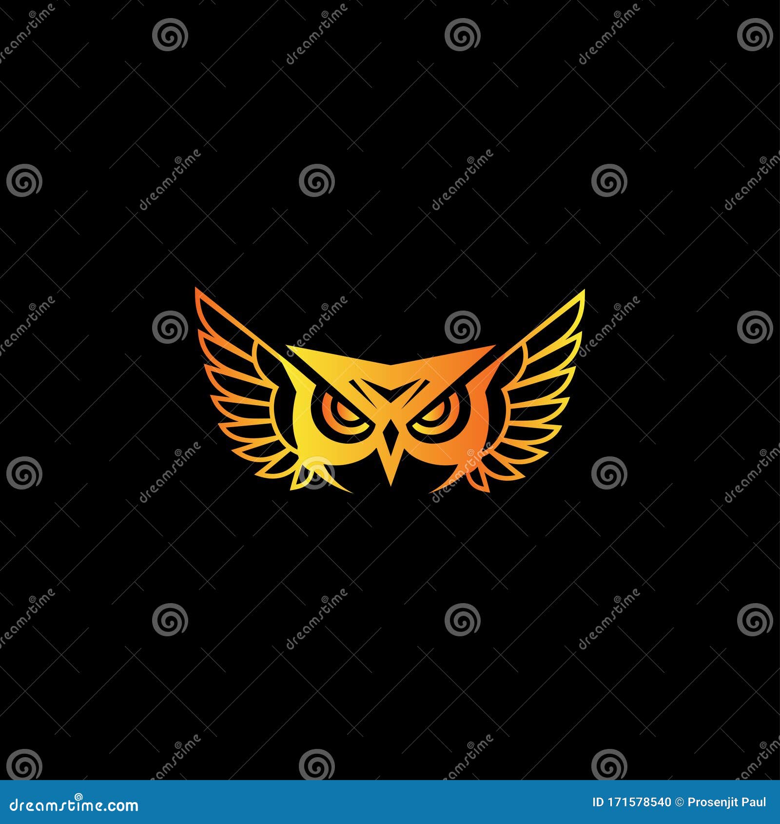Creative Color Owl Logo Vector Design Stock Vector - Illustration of ...