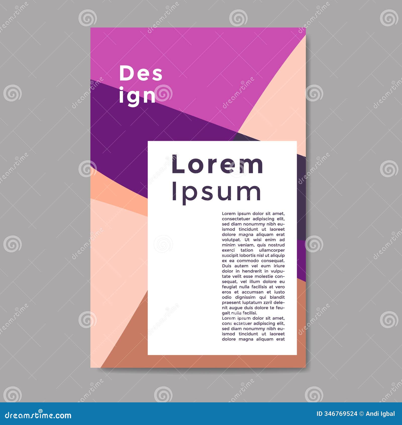 Creative Color Pastel of Poster Postcard Design Background Vector Stock ...