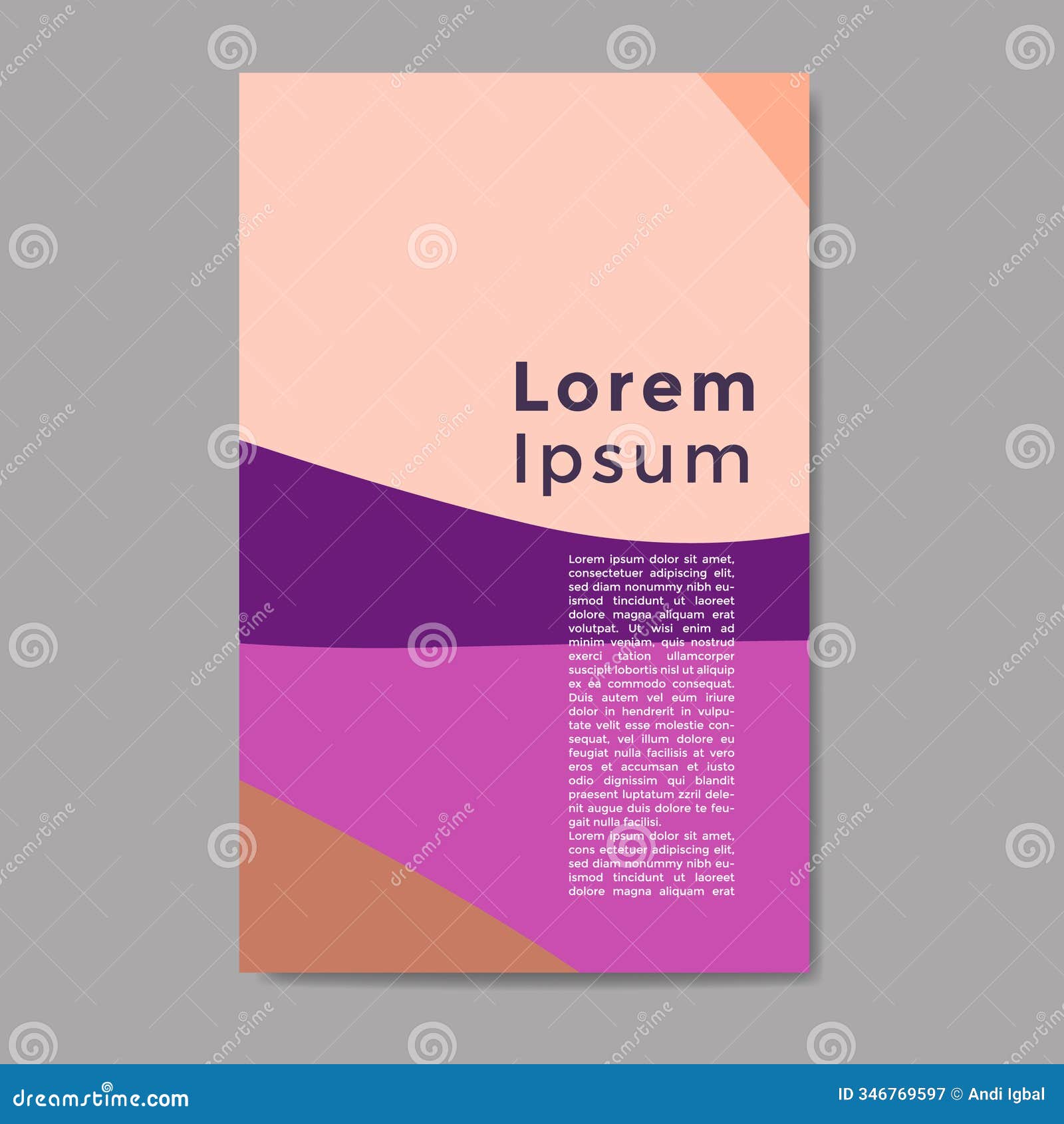 Creative Color Pastel of Poster Postcard Design Background Vector Stock ...