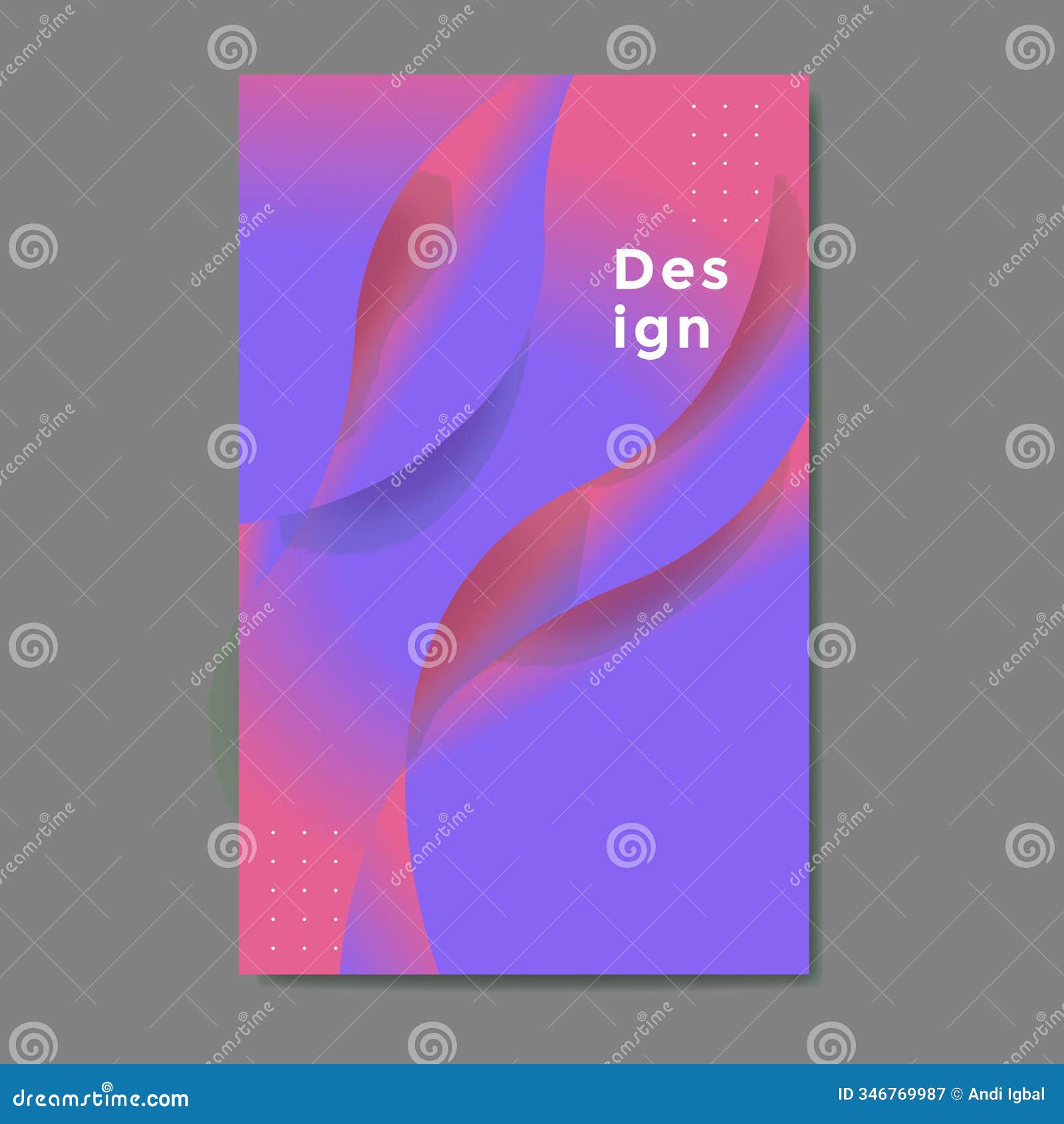 Creative Color Pastel of Poster Postcard Design Background Vector Stock ...