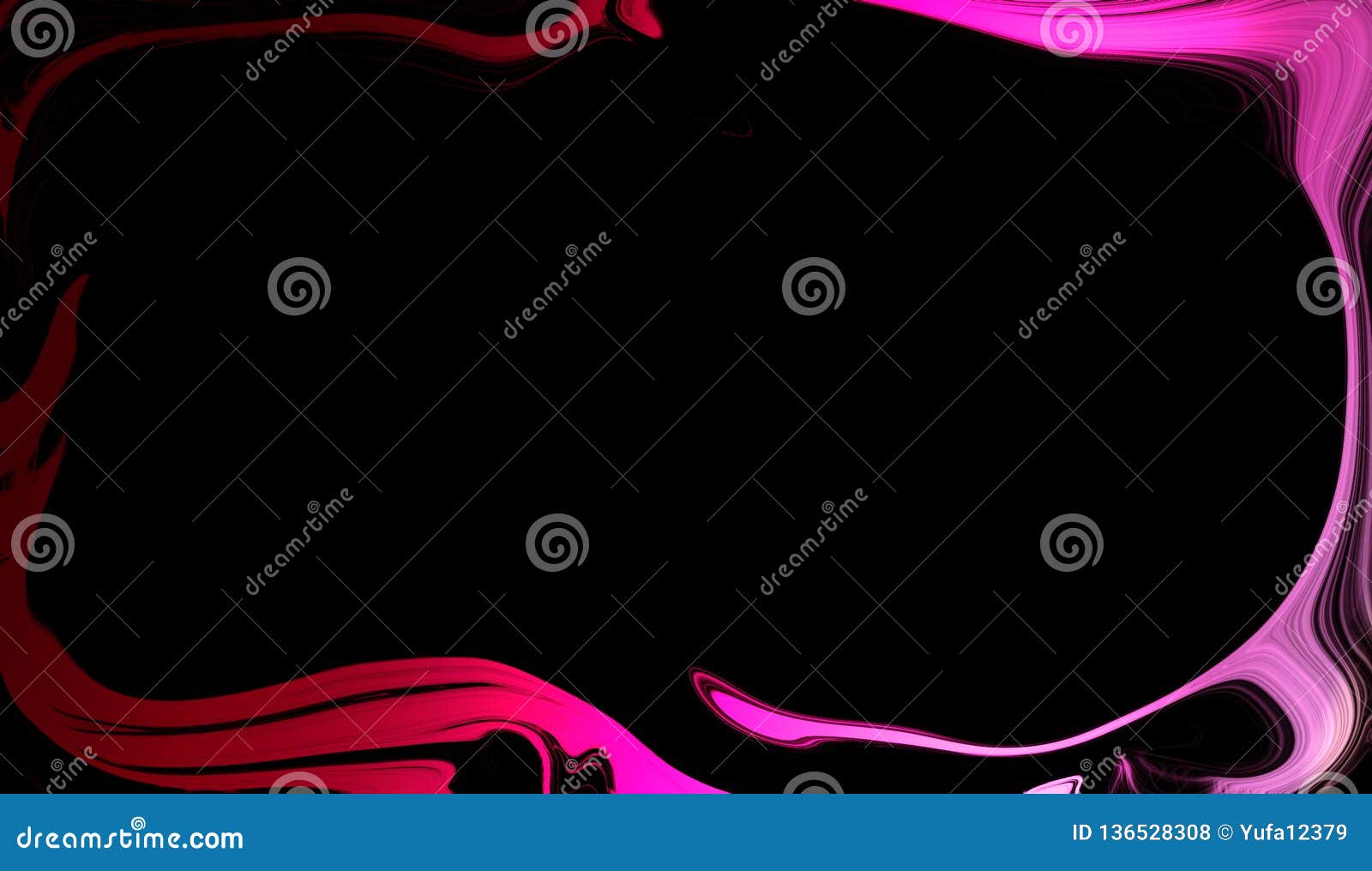 Creative Colorful Abstract Liquid Border. Digital Frame Stock ...