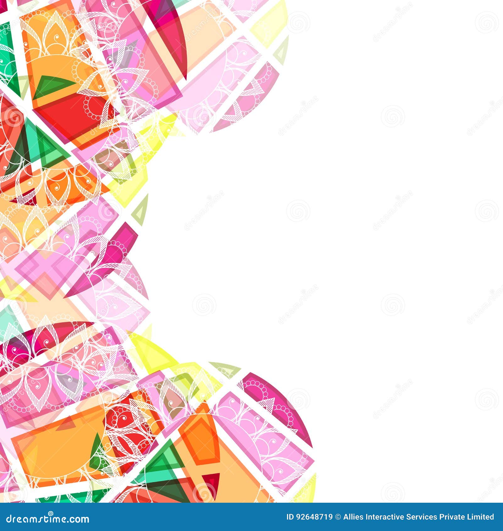 Colorful Abstract on White Background. Stock Illustration ...