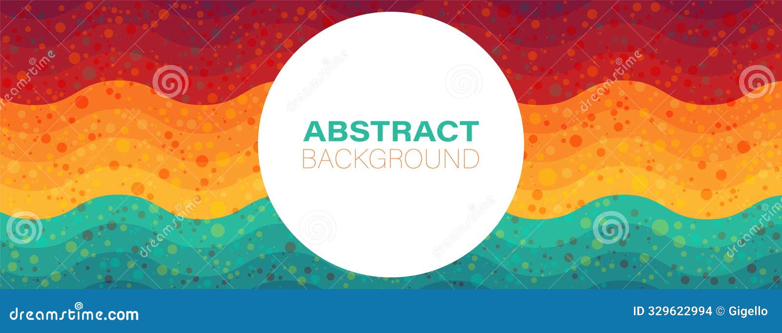 Creative Colorful Banner Design with Wave Shapes and Lines, Vector ...