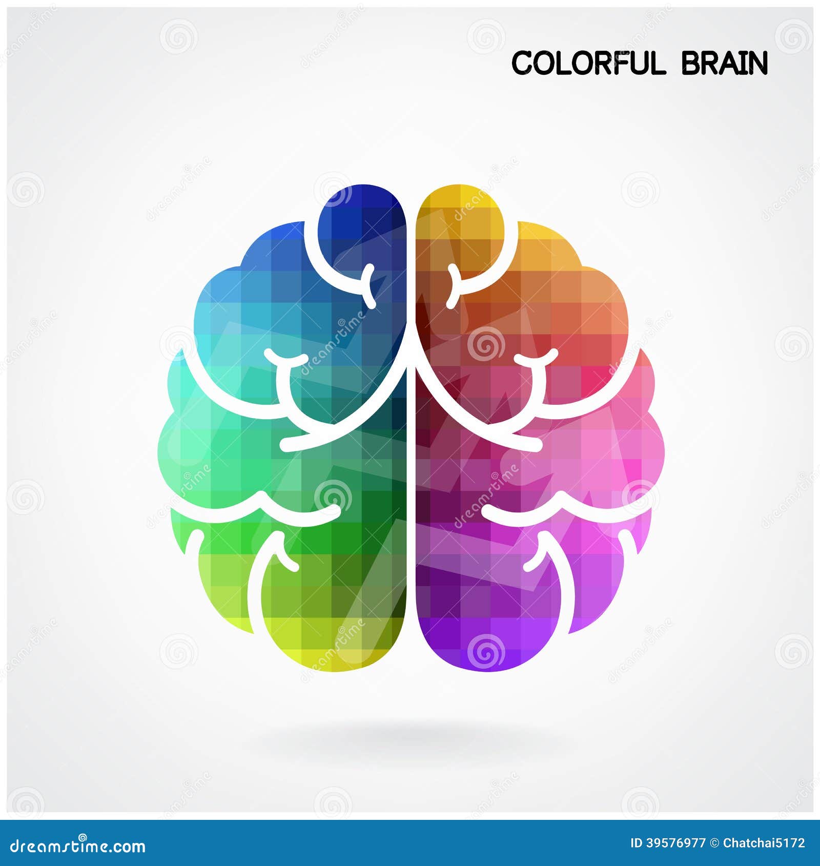 Creative Colorful Brain Idea Concept Background Stock Vector ...