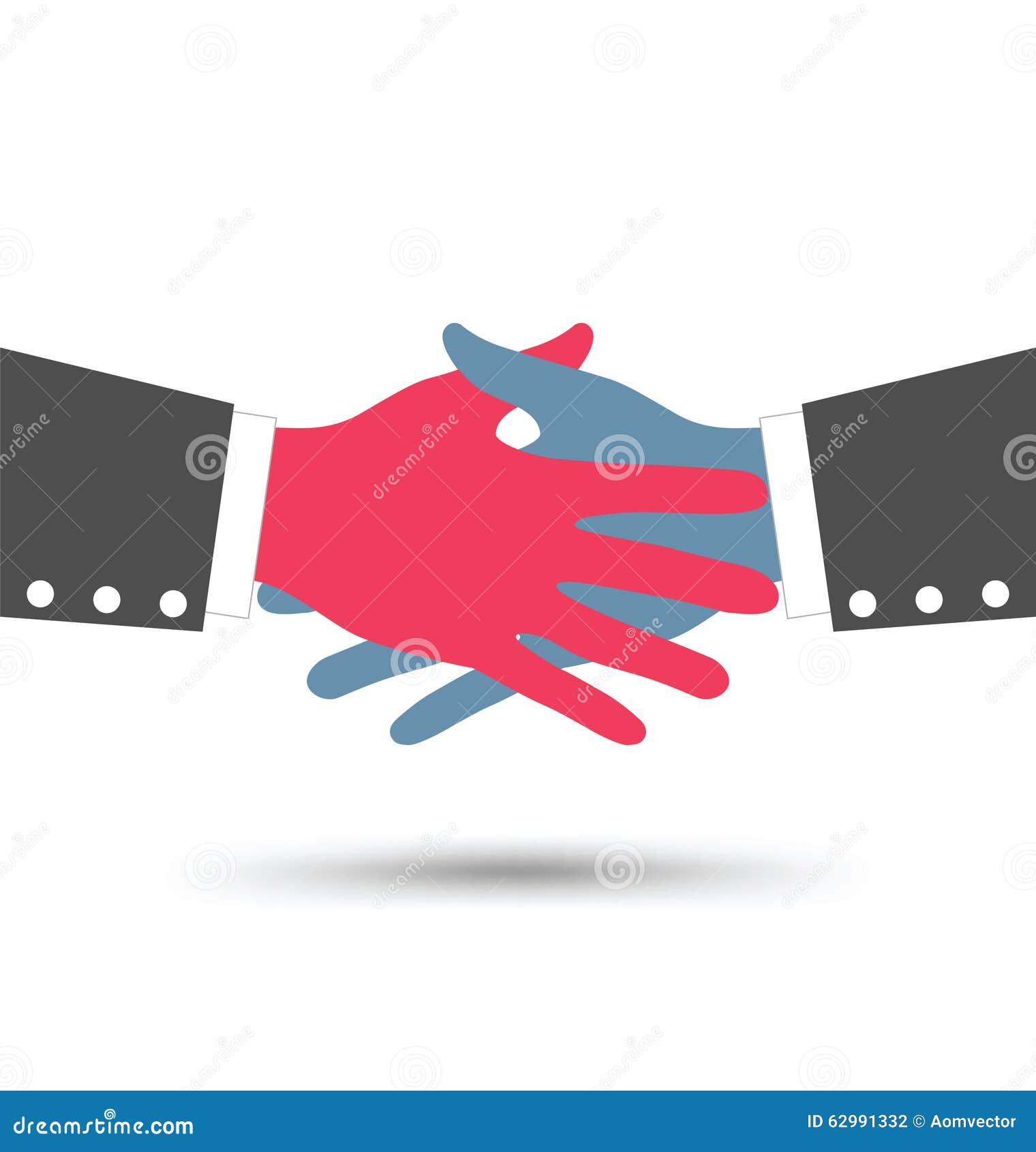Creative Colorful Business Handshake Stock Vector - Illustration of ...