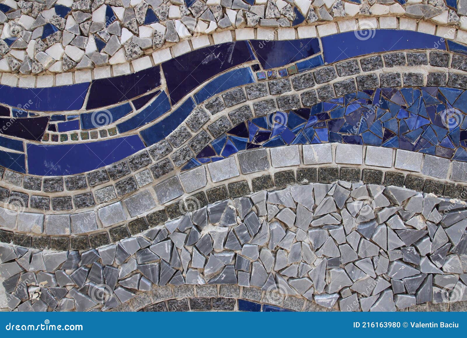 Creative Colorful Design Mozaic Art Blue Stock Photo - Image of ...