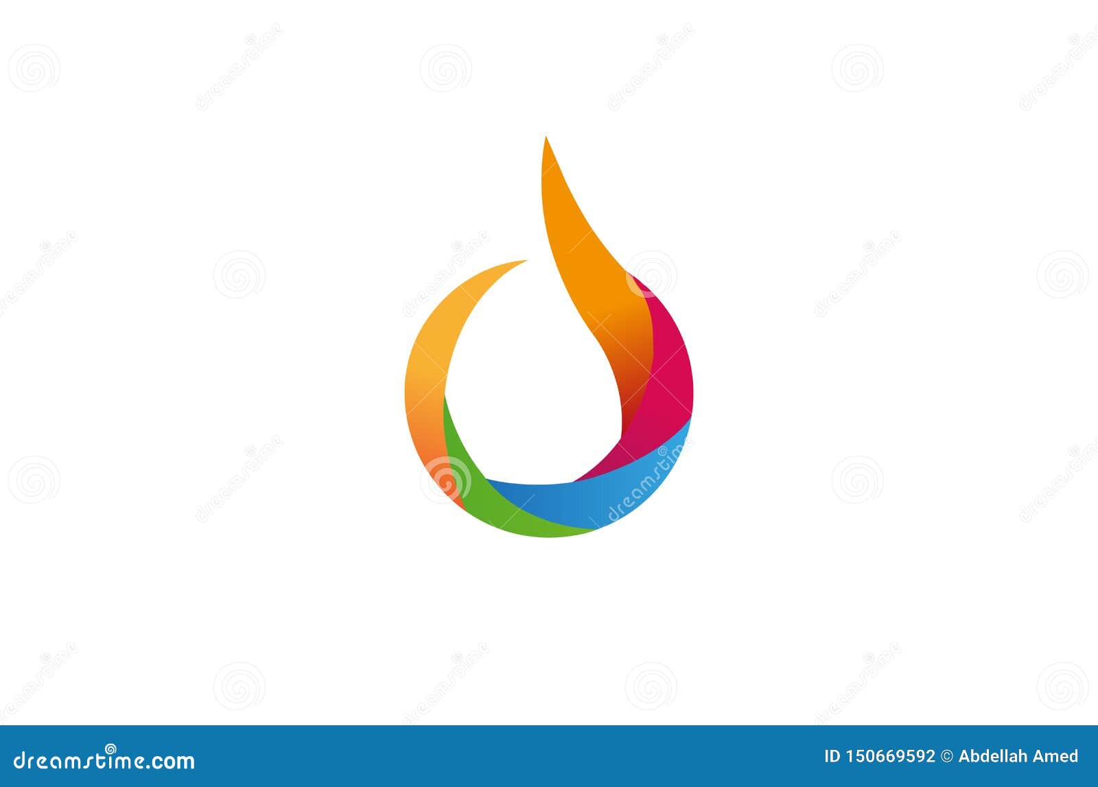 Creative Colorful Drop Logo Design Symbol Vector Illustration Stock ...