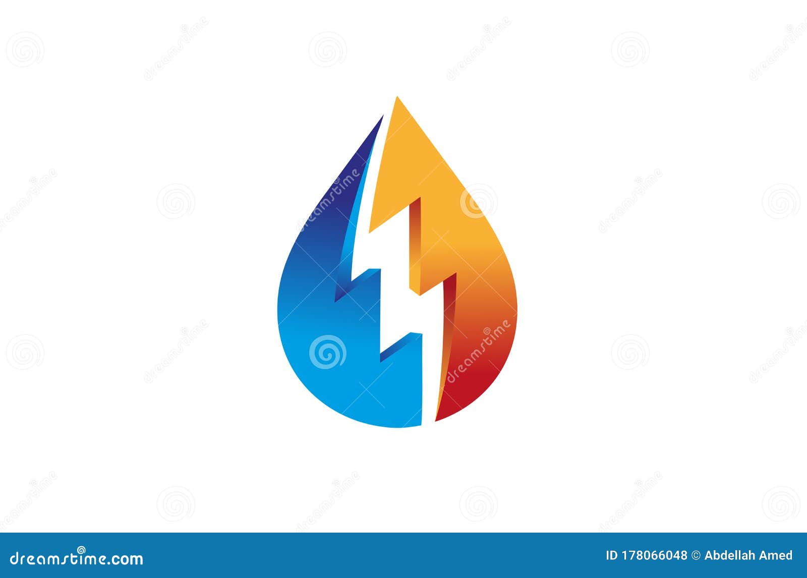 3D Thunder Logo. Lighting Bolt Logo. Electric Danger Light Power Voltage Flash Thunder 3d Icon ...