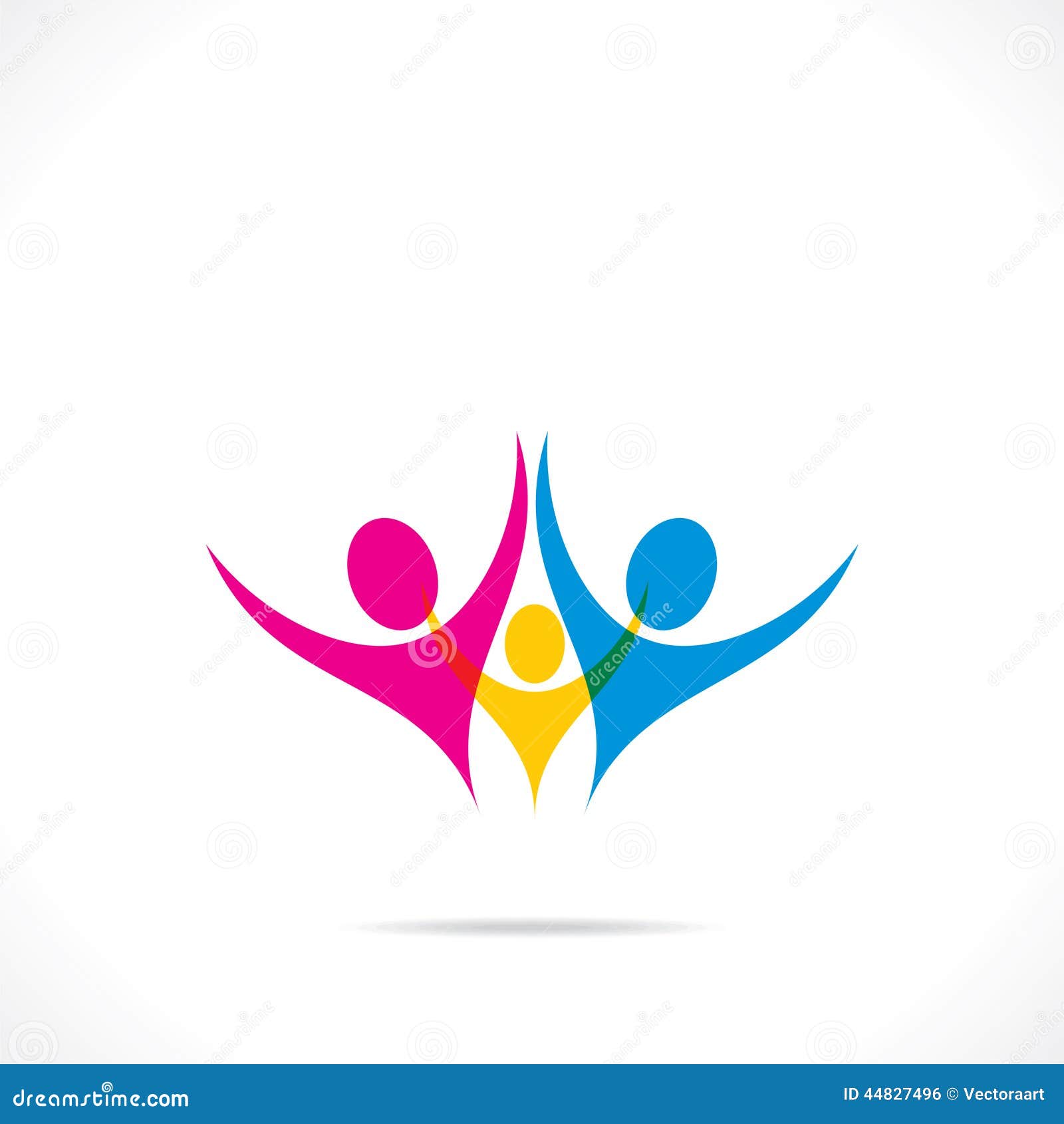 Creative Colorful Family Icon Design Stock Vector - Illustration of ...