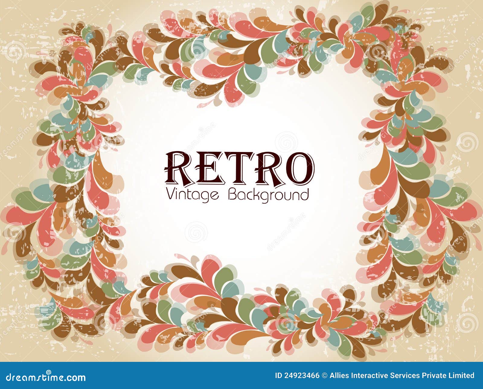 Creative and Colorful Floral Frame Stock Vector - Illustration of ...