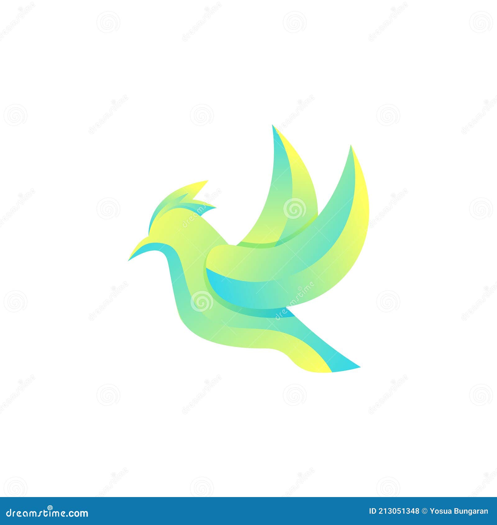 Creative Colorful Gradient Bird Vector Logo Concept Design Template ...