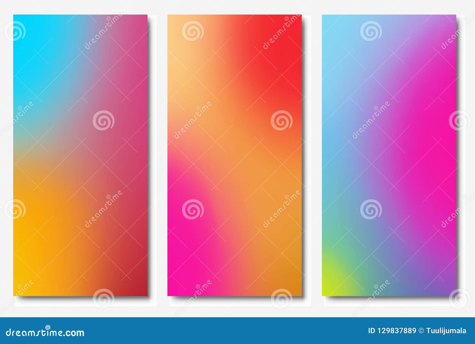 Creative Colorful Gradients Set Stock Vector - Illustration of banner ...