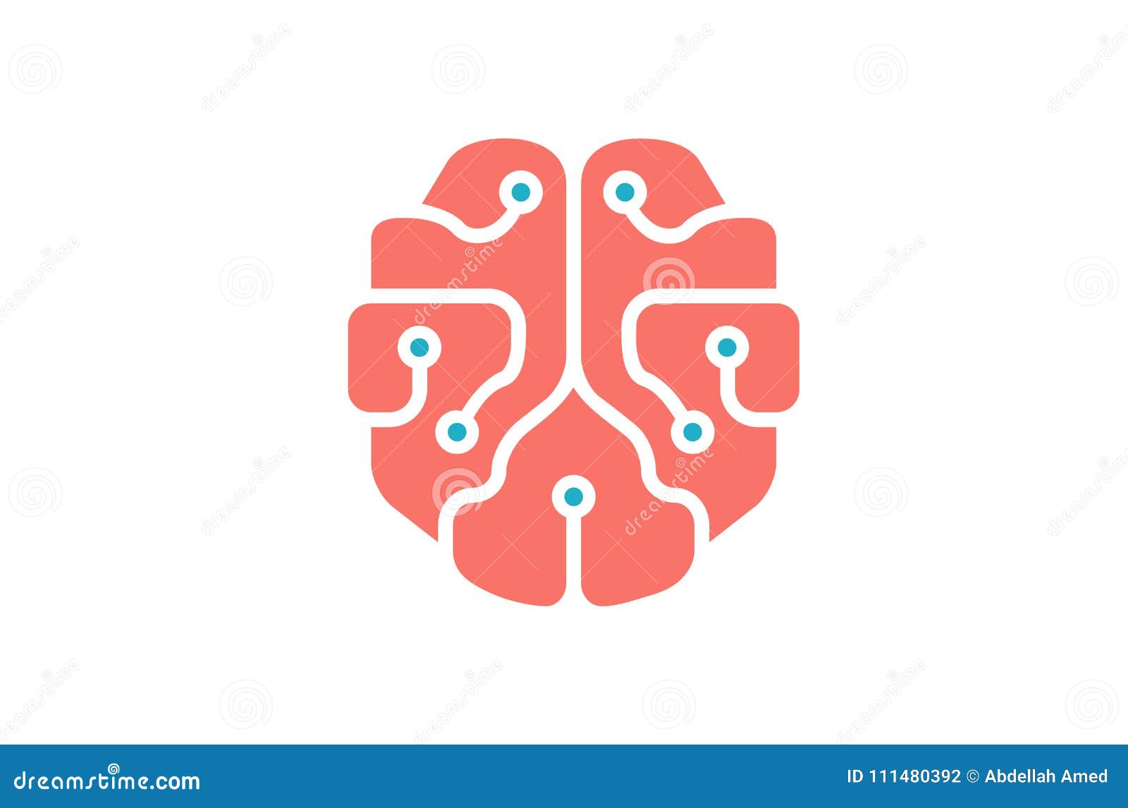 Mindset Technology Pinky Brain Logo Stock Vector - Illustration of ...