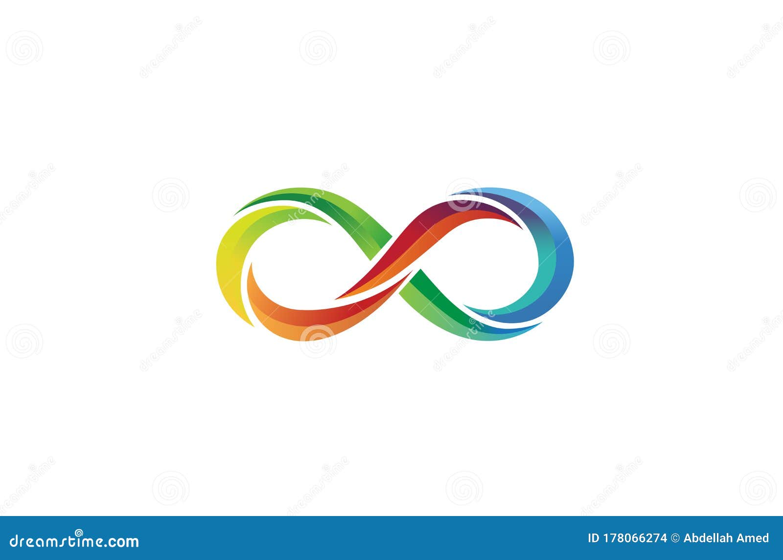 Creative Colorful Infinity Shape Logo Stock Vector - Illustration of ...