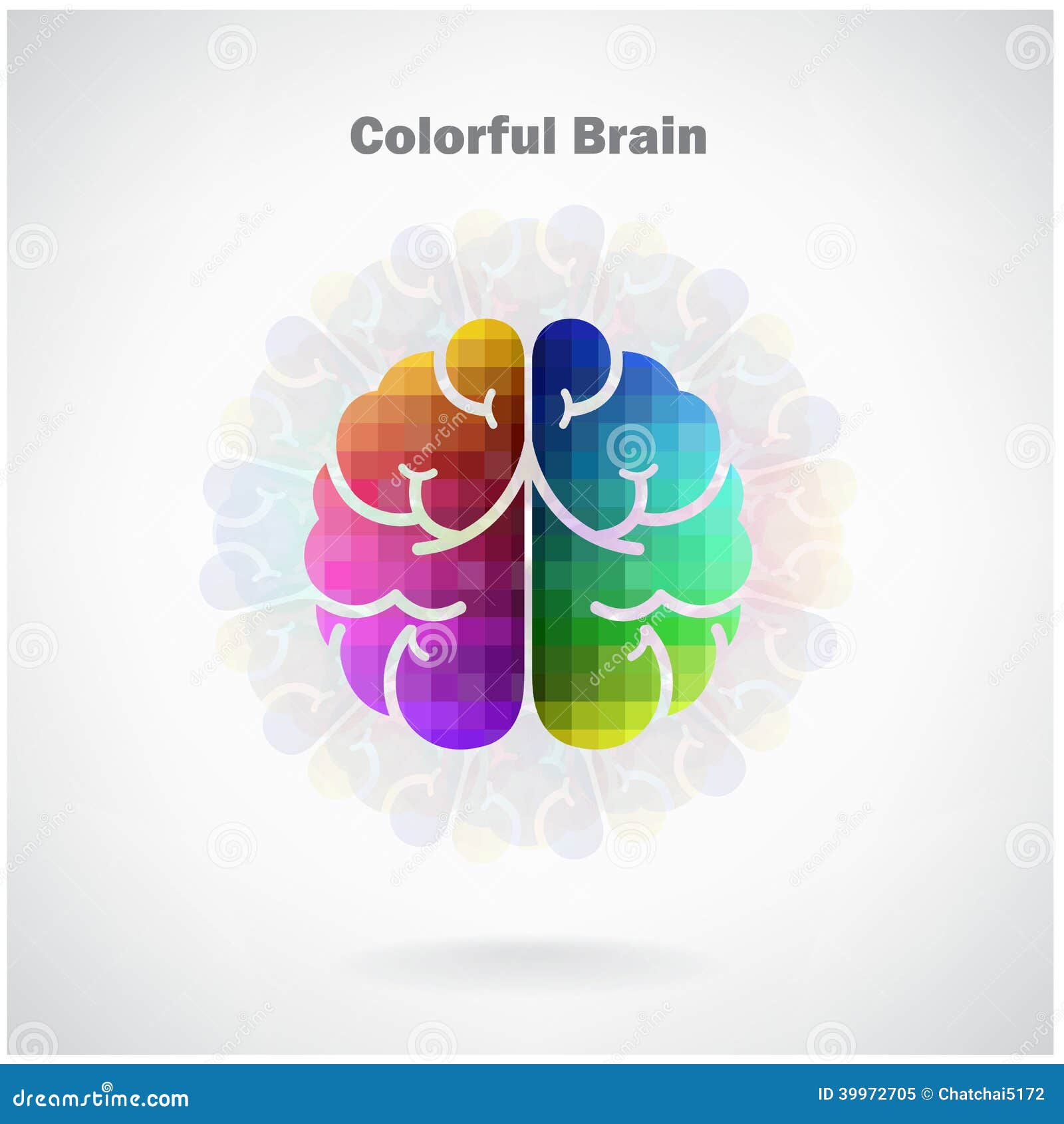 Creative Colorful Left and Right Brain Stock Vector - Illustration of ...