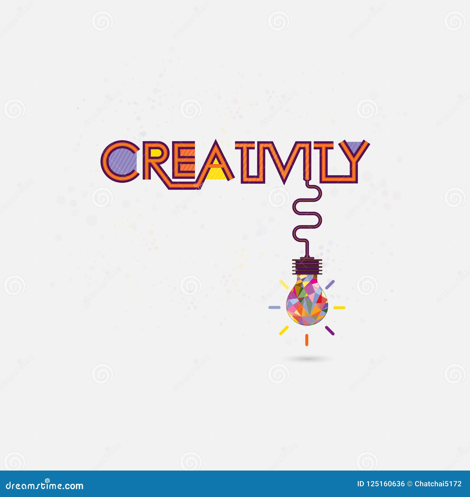 Creative Colorful Light Bulb Idea Abstract Vector Design Template ...