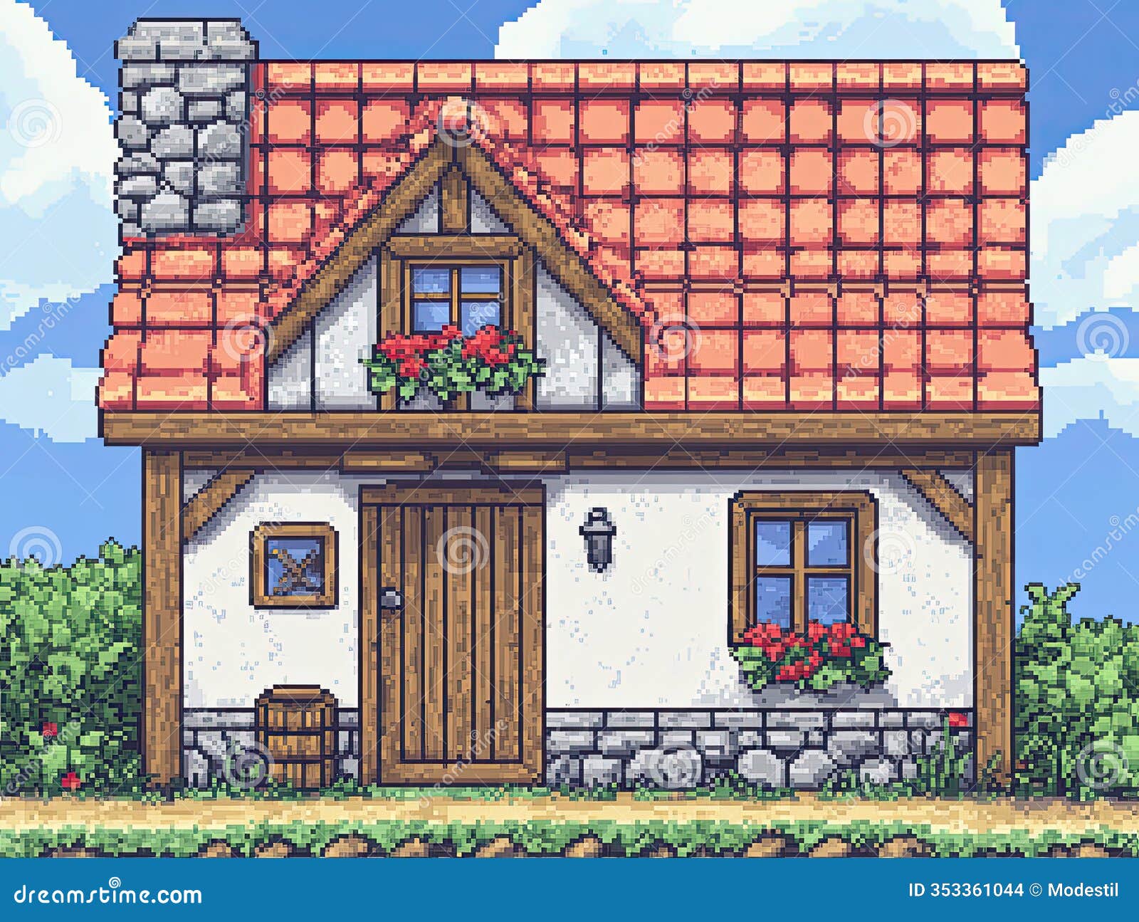 Creative Colorful Professional 8-bit Pixel Art in the Style of a Video ...