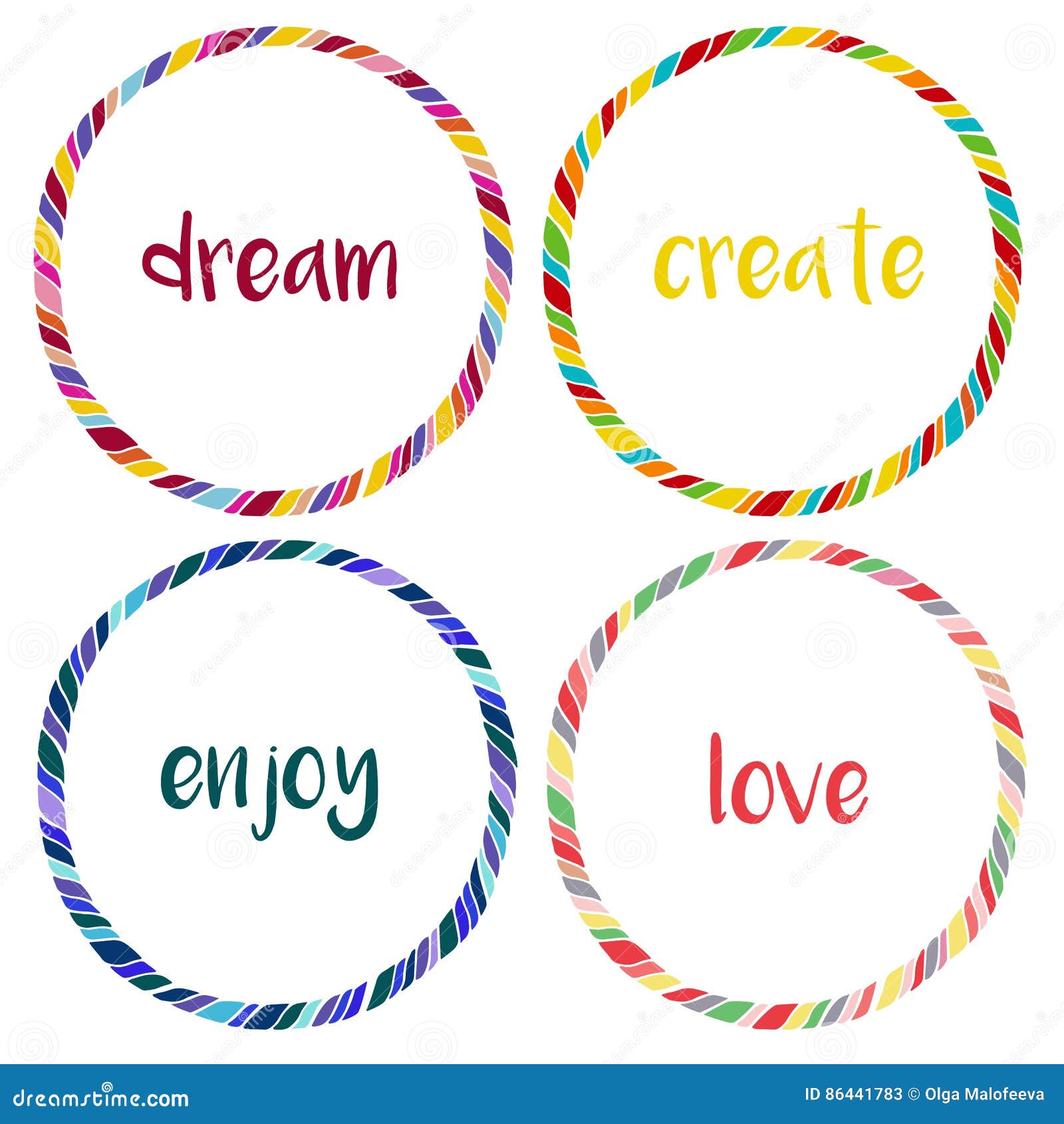 Creative Colorful Round Borders Stock Vector - Illustration of birthday ...