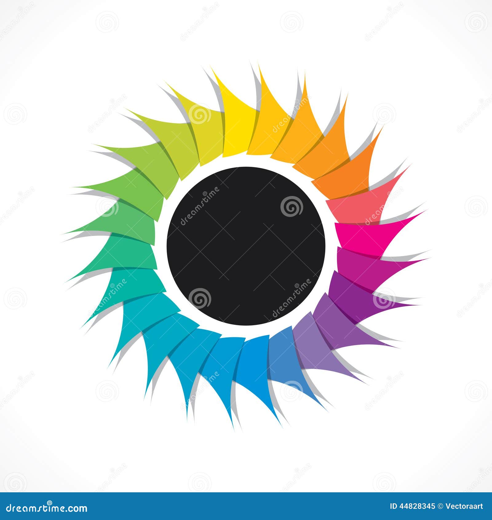 Creative Colorful Round Stiker or Label Design Stock Vector ...