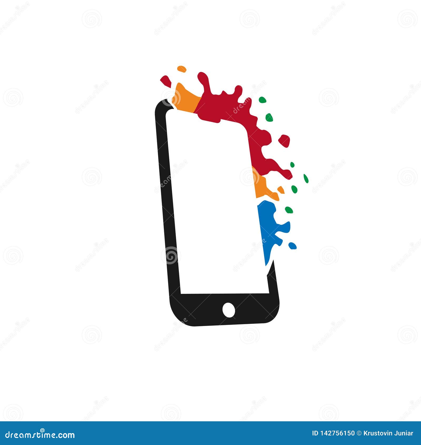 Creative Colorful Smartphone Logo Stock Vector - Illustration of ...