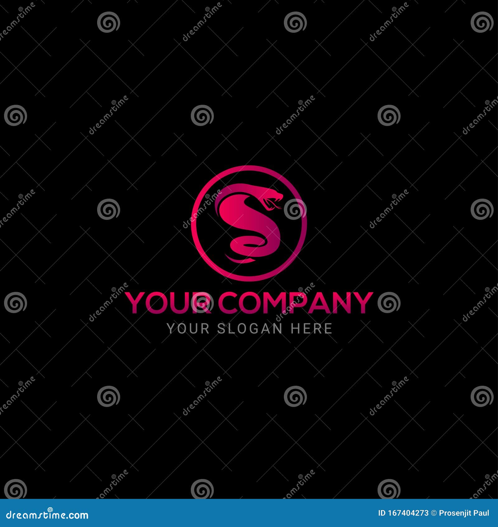Creative Colorful Snake Logo Design Stock Vector - Illustration of ...