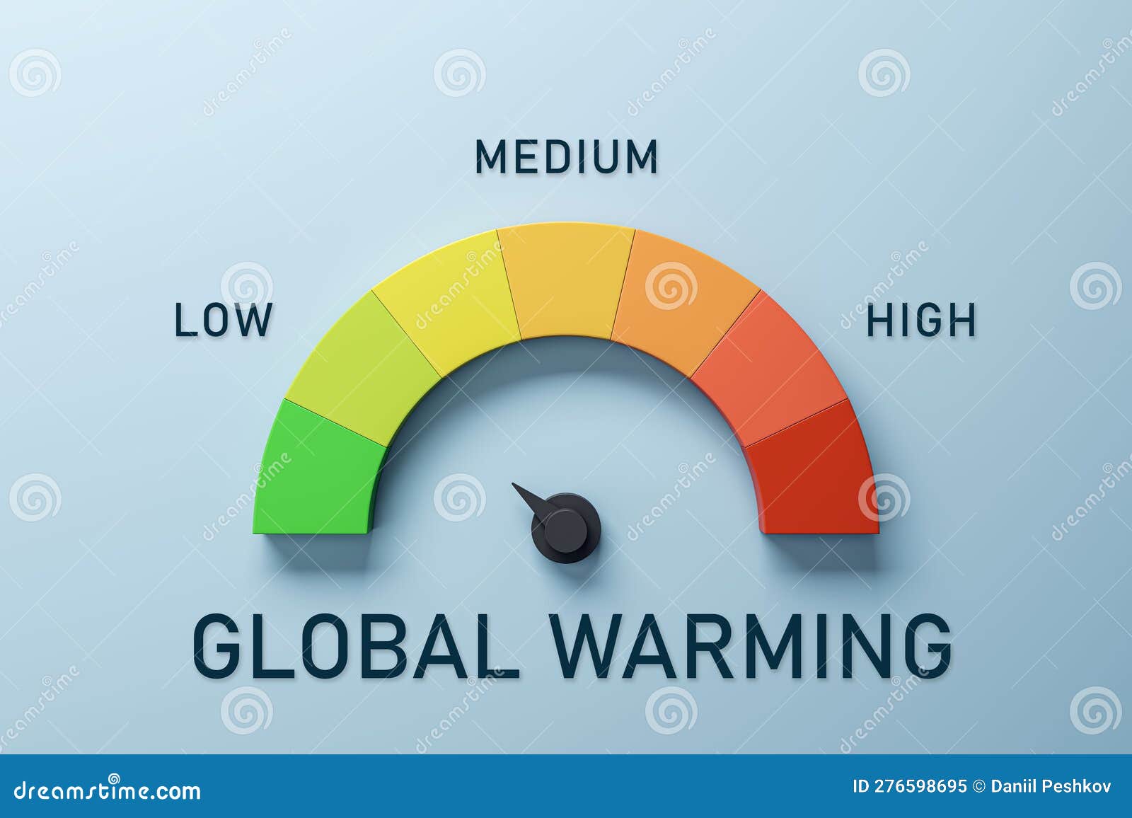 Creative Colorful Speedometer Scale on Blue Background. Performance ...