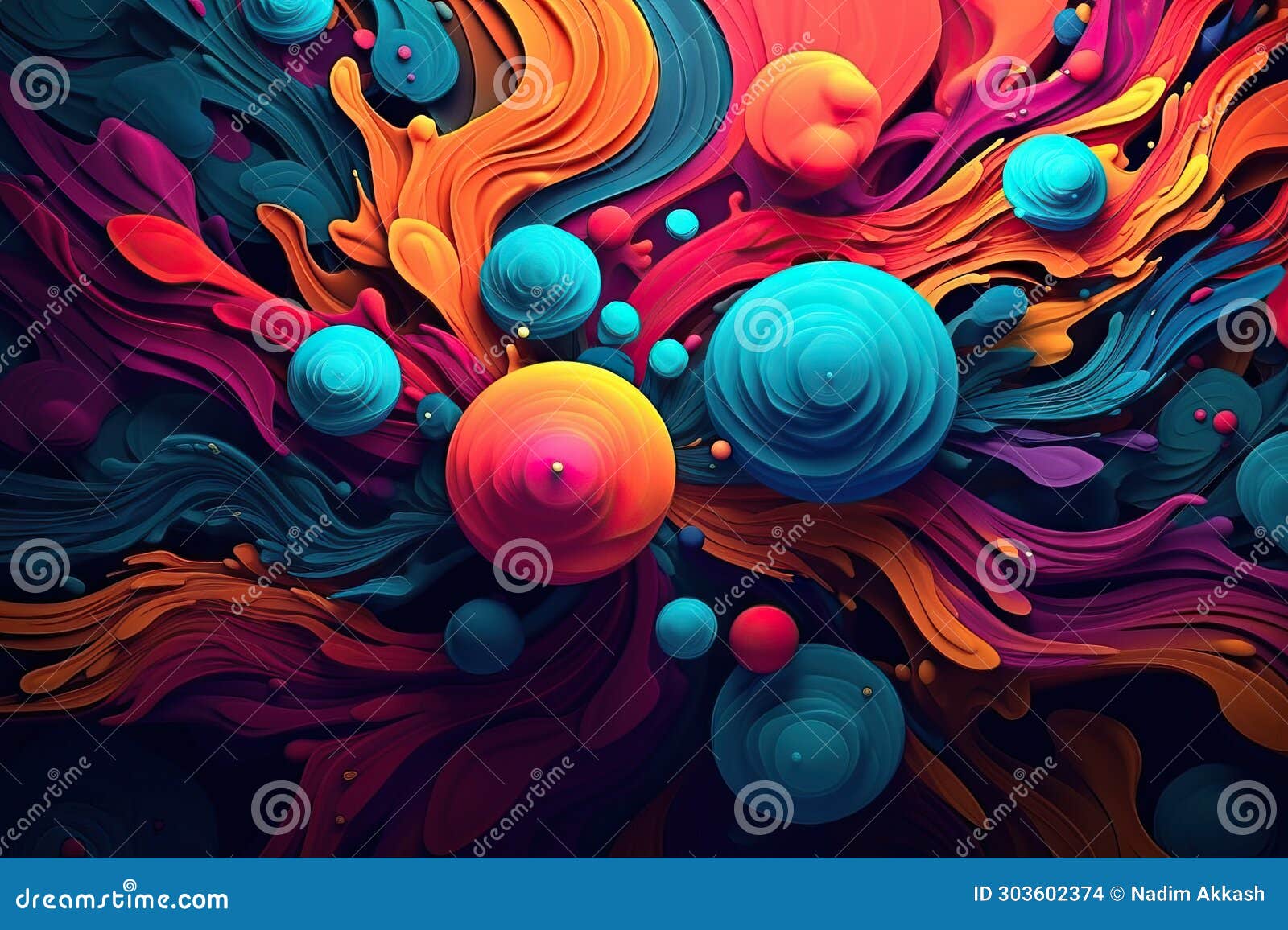 Creative Colorful Wallpaper Background Design Vector Illustration Stock ...