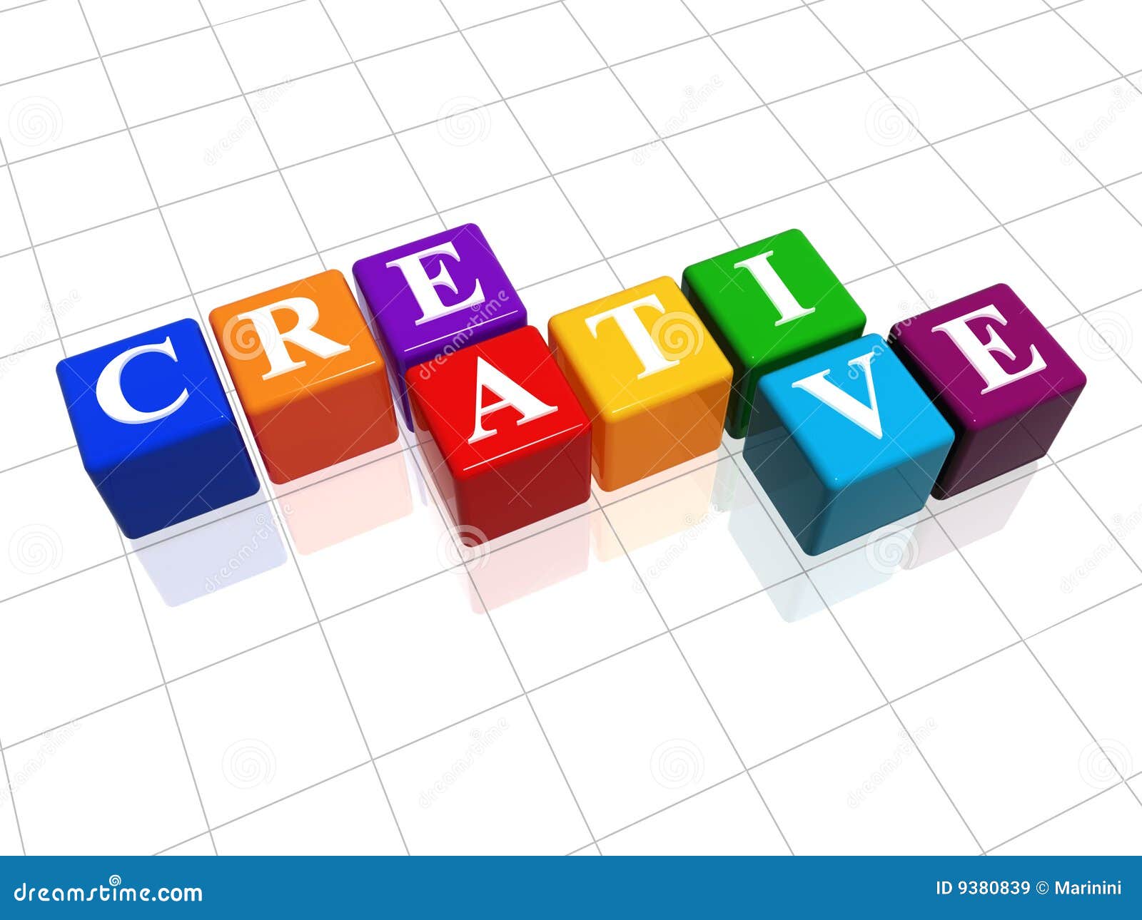 Creative in colour stock illustration. Illustration of goal - 9380839