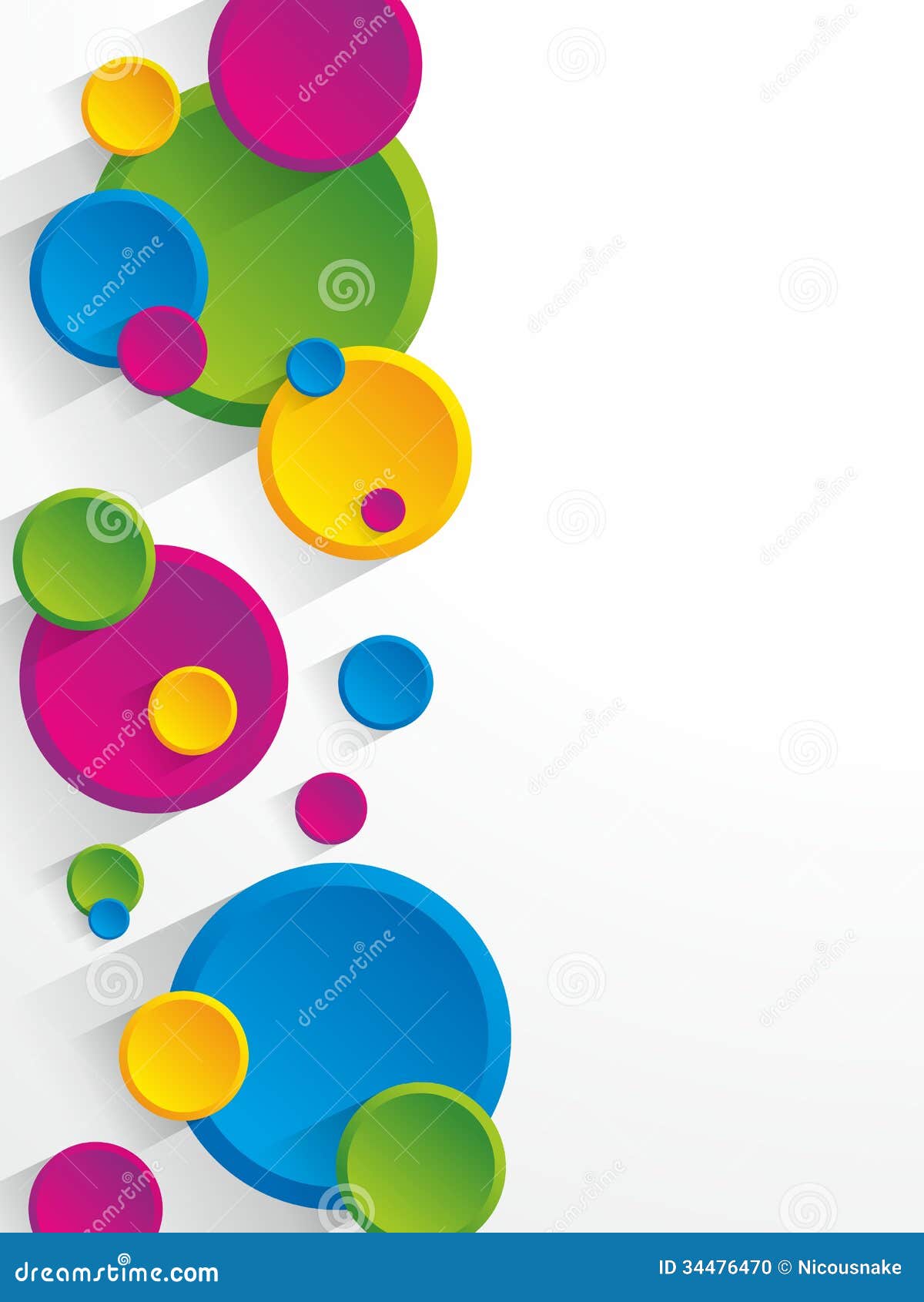 Creative Coloured Circles Background Stock Vector - Illustration of ...