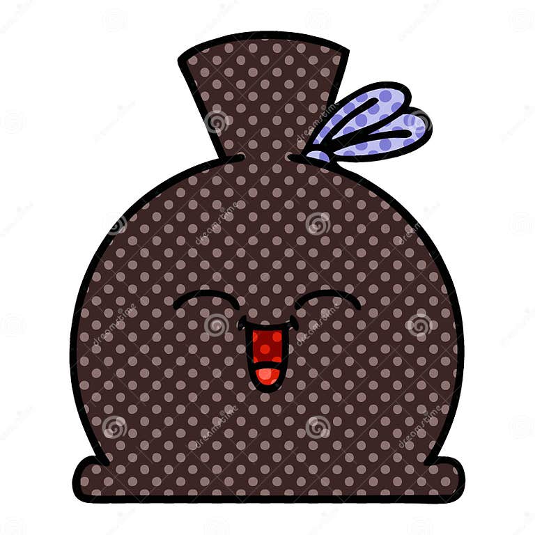A Creative Comic Book Style Cartoon Sack Stock Vector - Illustration of ...