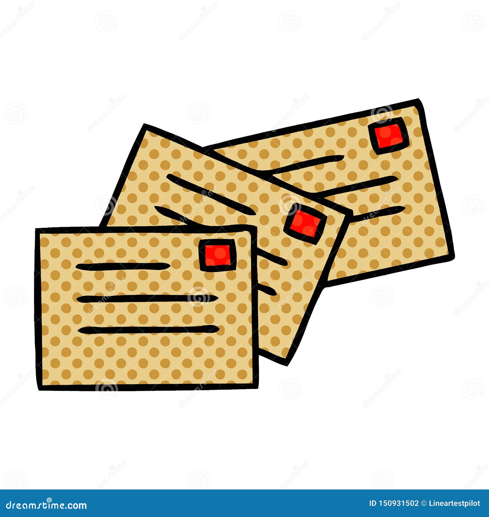 A Creative Comic Book Style Cartoon Stamped Letters Stock Vector ...