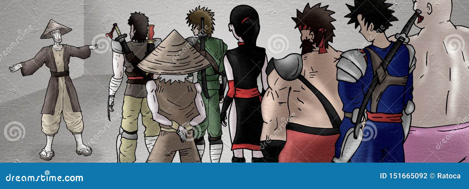 Creative Comic Characters Illustration Stock Illustration ...