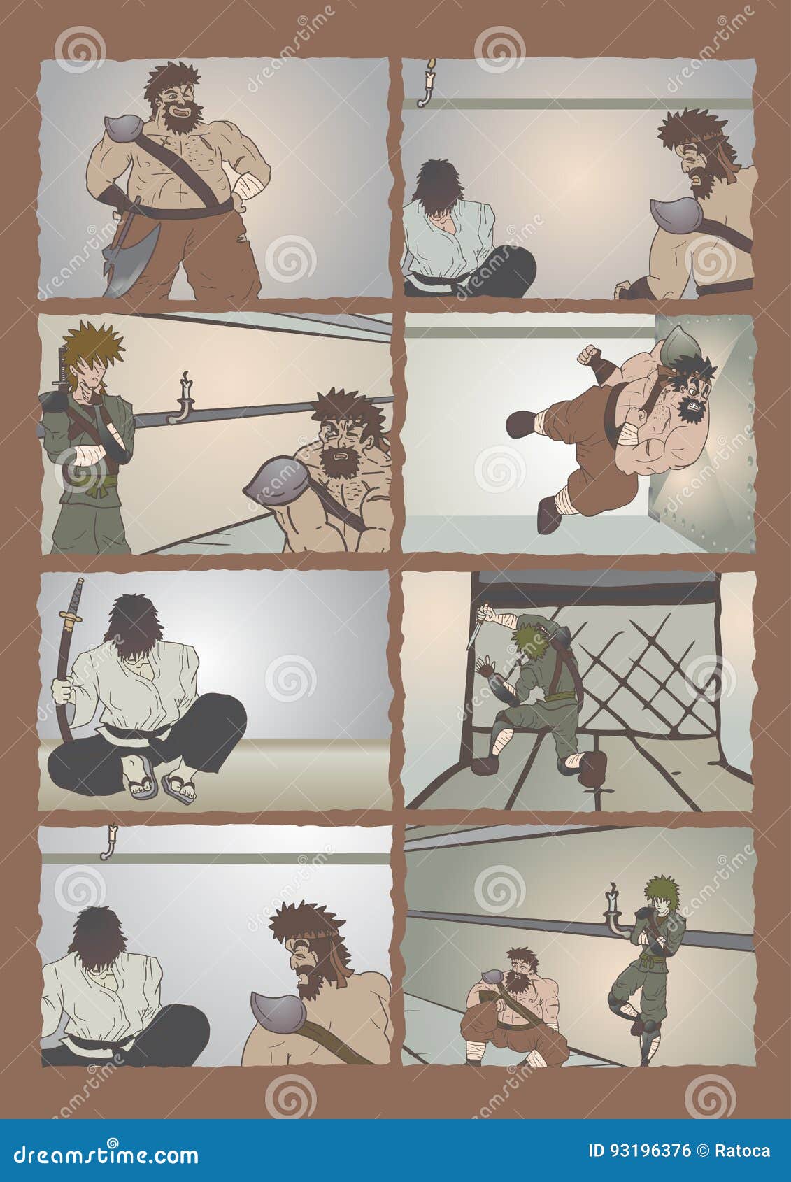 Creative comic page design stock vector. Illustration of comic - 93196376