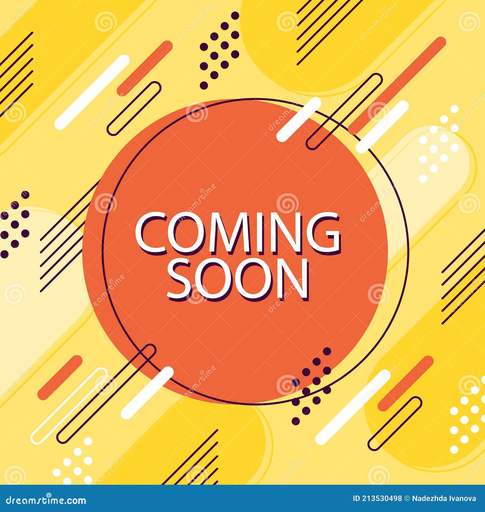 Creative Coming Soon Teaser Background Vector Illustration. Stock ...