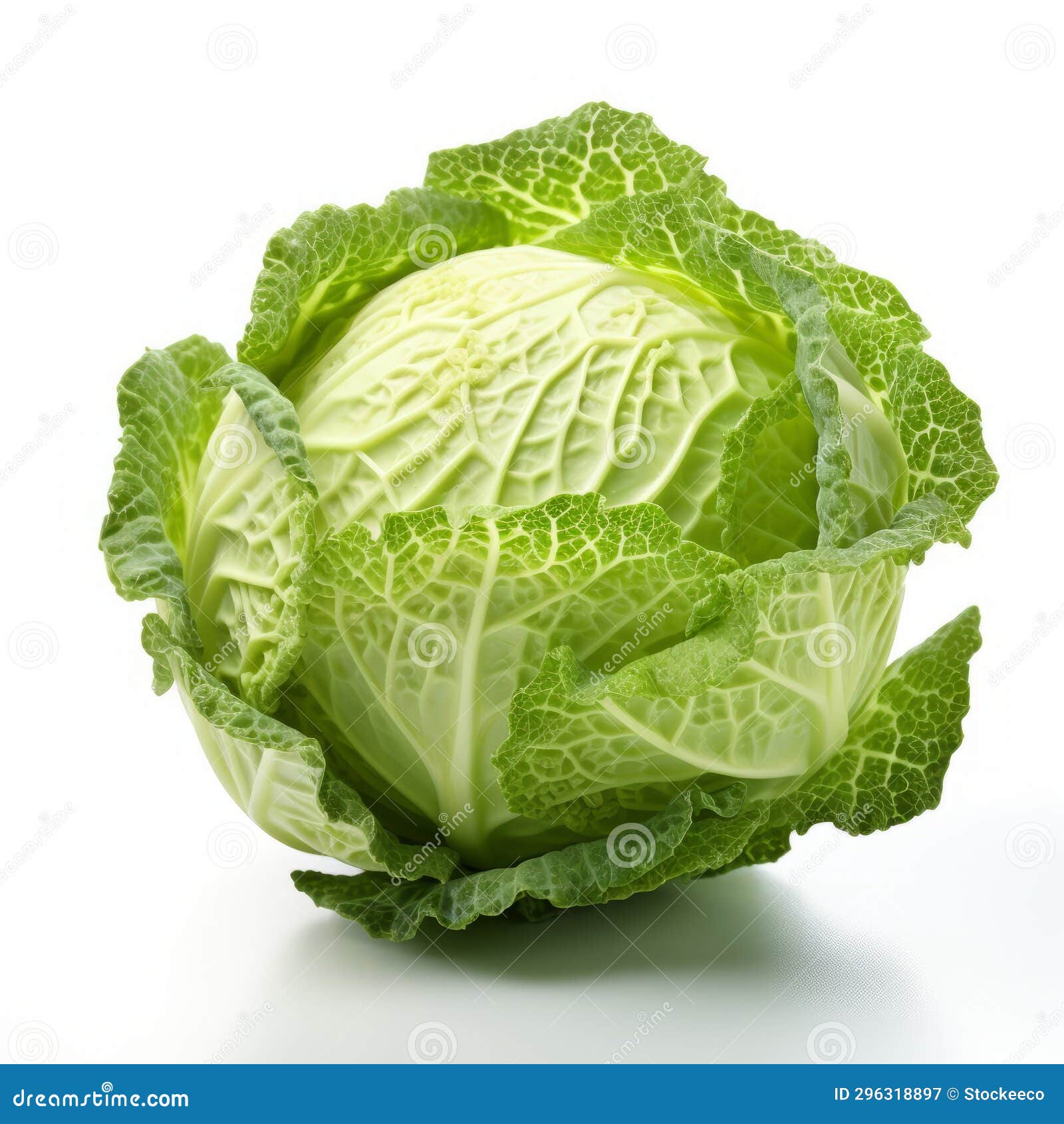Creative Commons Attribution Cabbage Image on White Background Stock ...