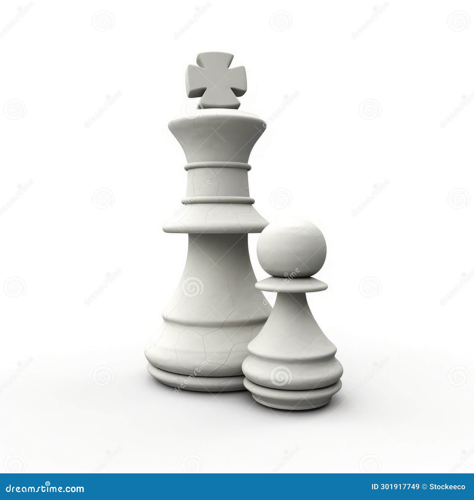 Creative Commons Attribution: White Chess Pieces on White Background ...