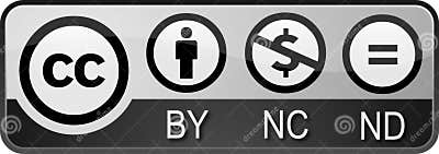 Creative commons by NC ND stock illustration. Illustration of logo ...