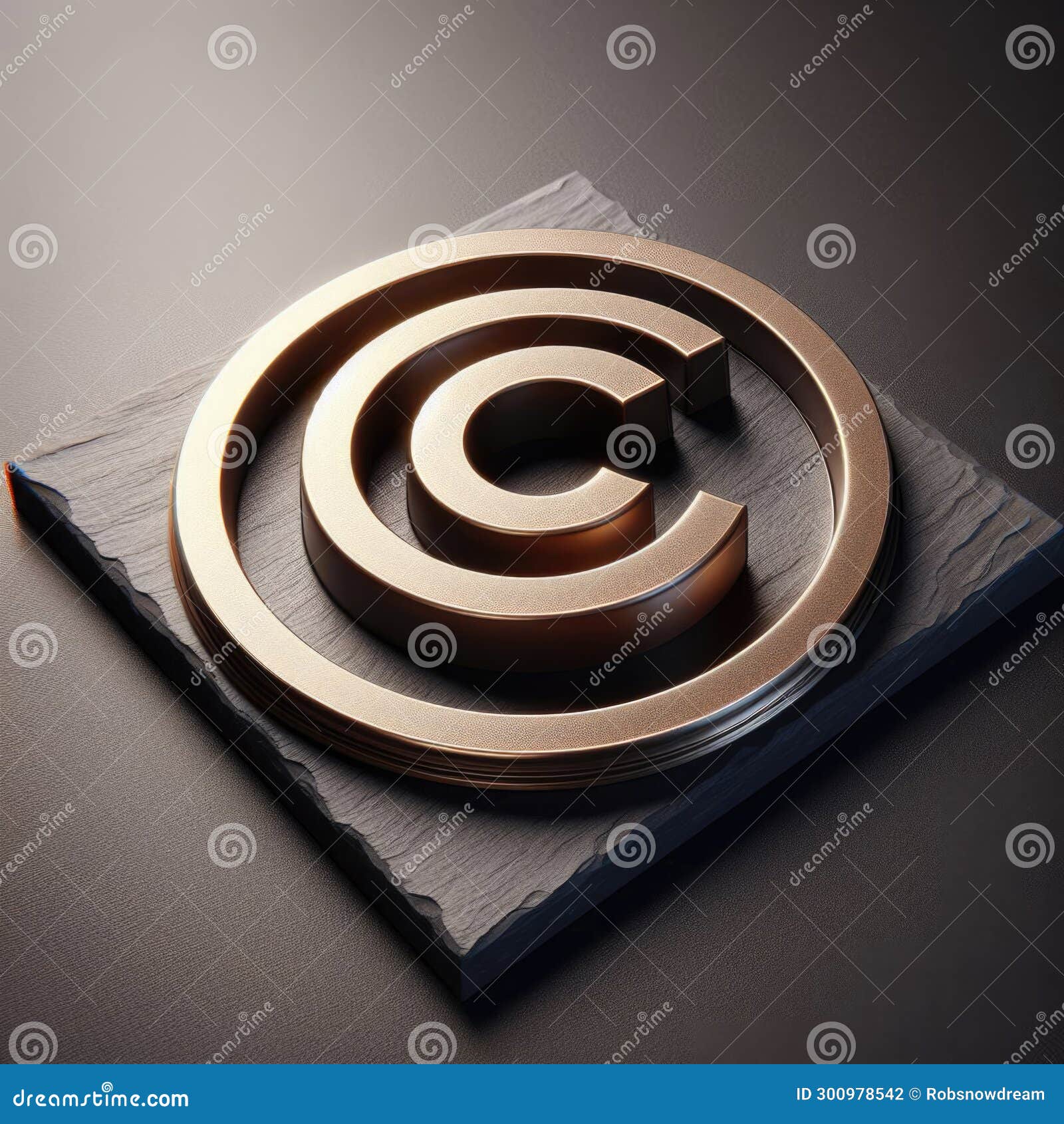 Creative Commons Symbol Created In 3d Metal Form On Slate Tablet Stock ...