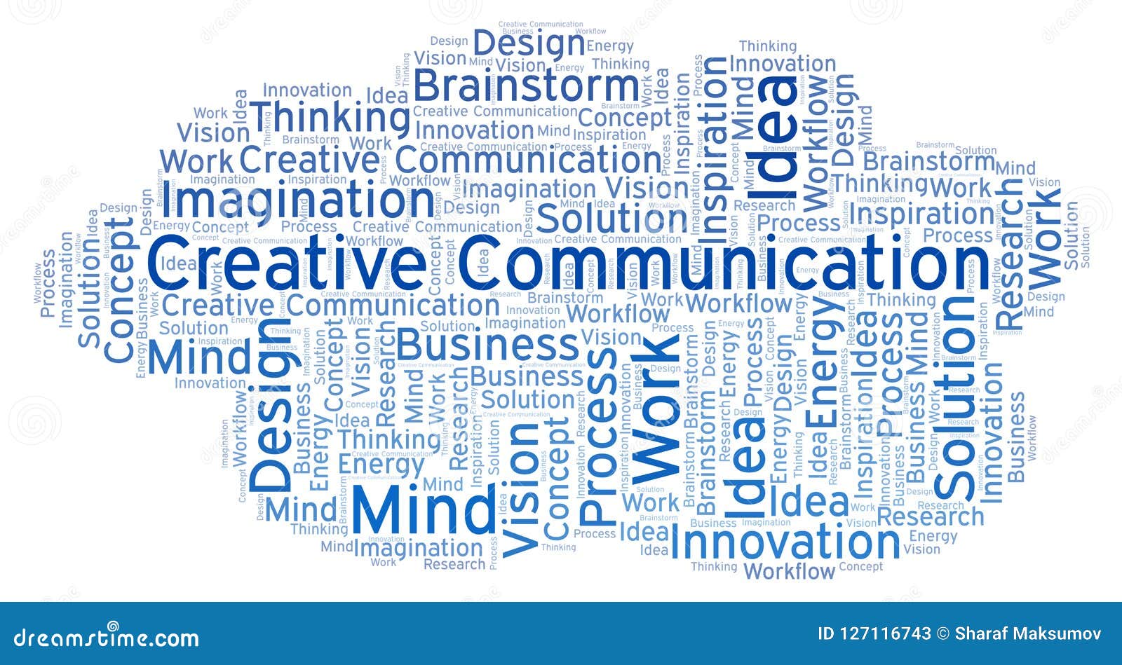 Creative Communication Word Cloud, Made with Text only. Stock ...