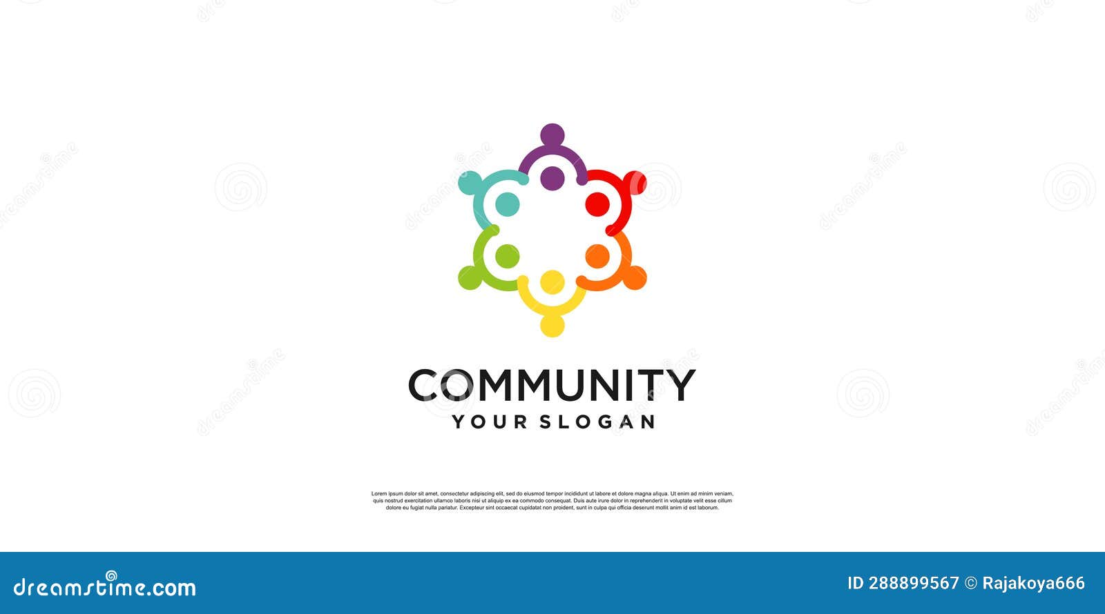 Creative Community Abstract Logo Design Premium Vector Part 4 Stock ...