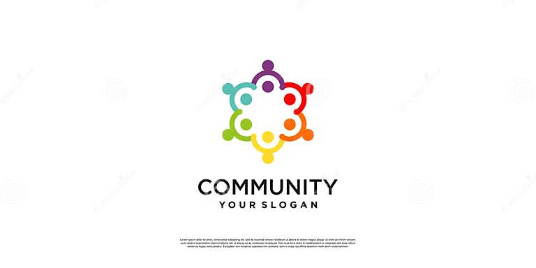 Creative Community Abstract Logo Design Premium Vector Part 4 Stock ...