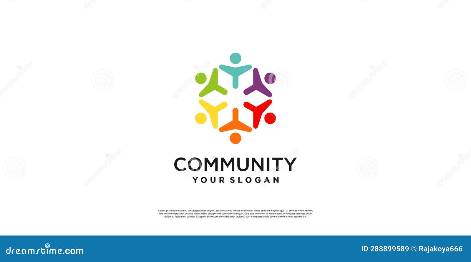 Creative Community Abstract Logo Design Premium Vector Part 2 Stock ...