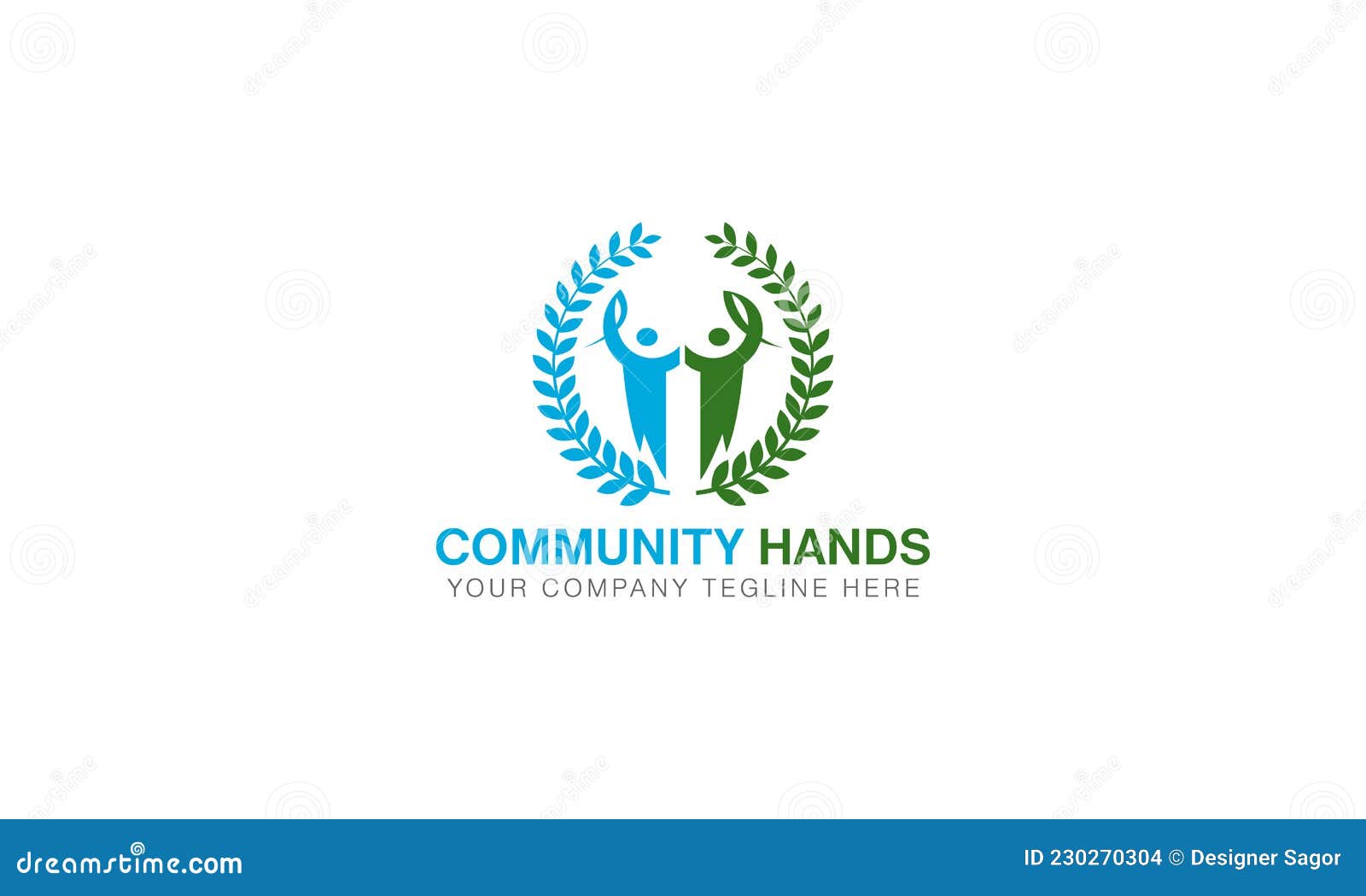 Happy Community Partner Logo Design Stock Vector - Illustration of hand ...