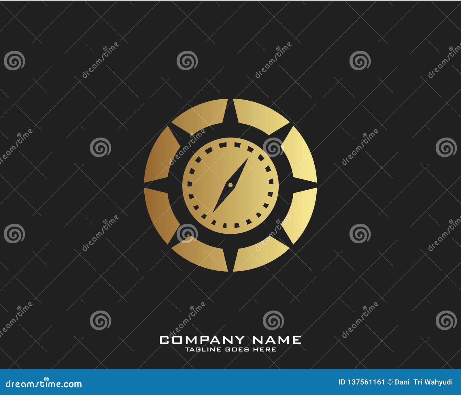 Creative Compass Concept Logo Design Template - Vector Stock ...