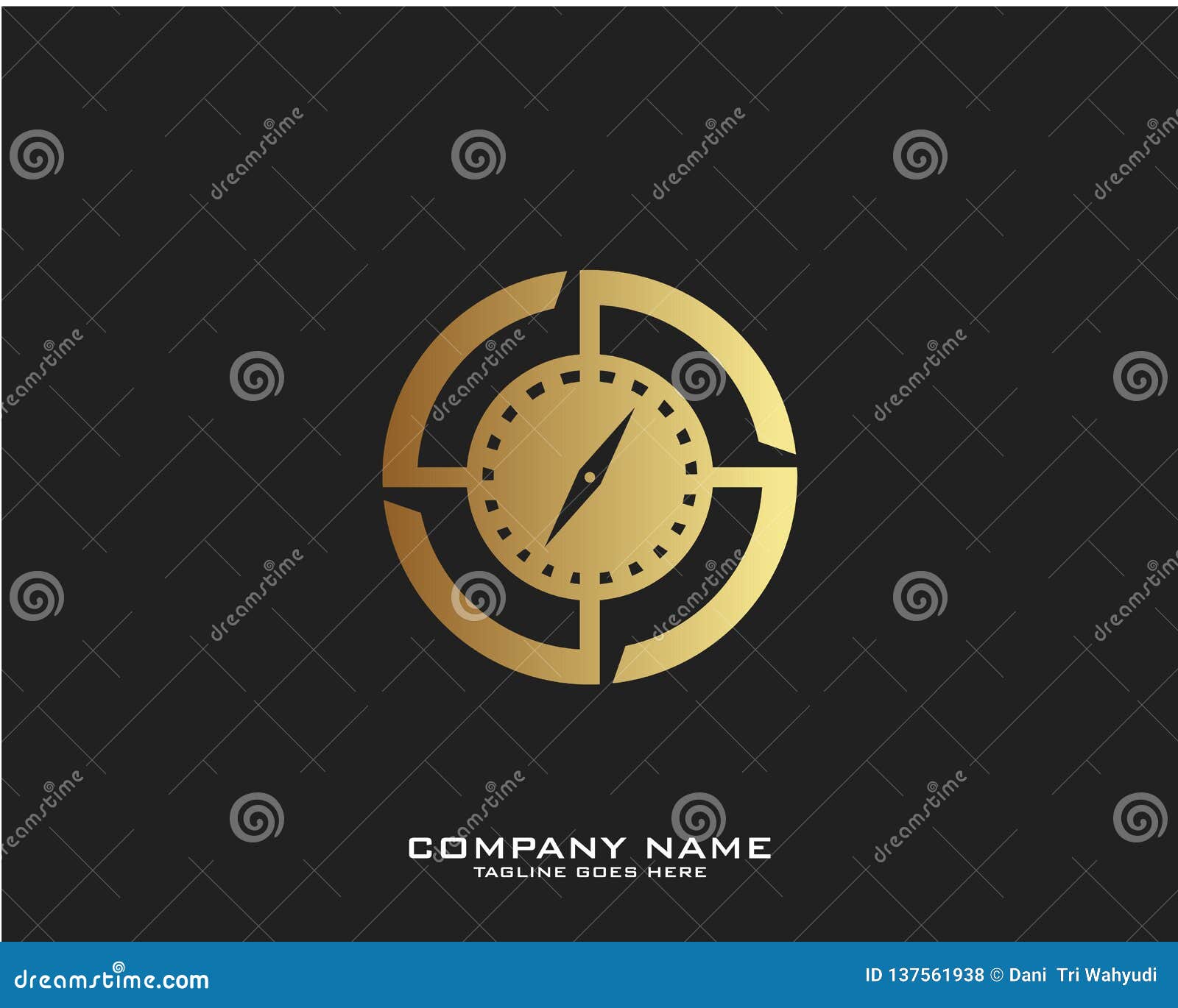 Creative Compass Concept Logo Design Template - Vector Stock ...